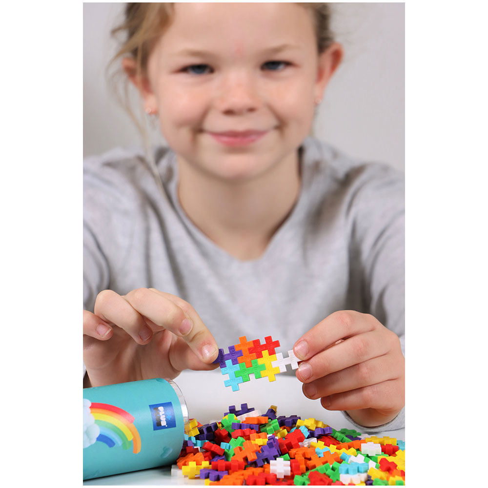 Ringo Leker - Vitenskap og Byggesett - Plus-Plus regnbue mix