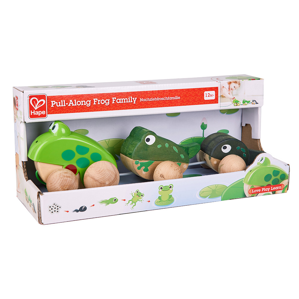 Ringo Leker - Babyleker - Hape Trekkeleke Froskefamilie