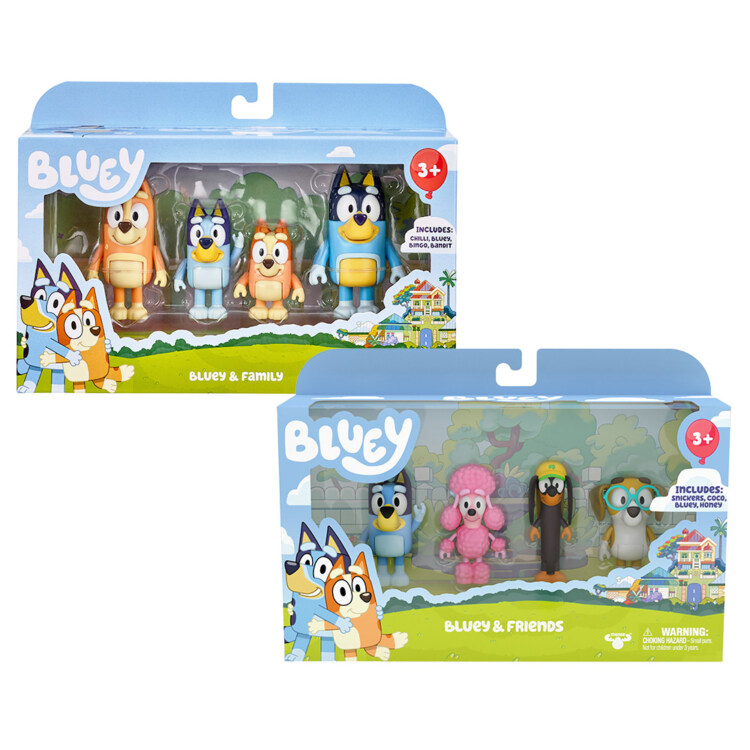 Ringo Leker - Figurer og Dyr - Bluey Figur 4pk