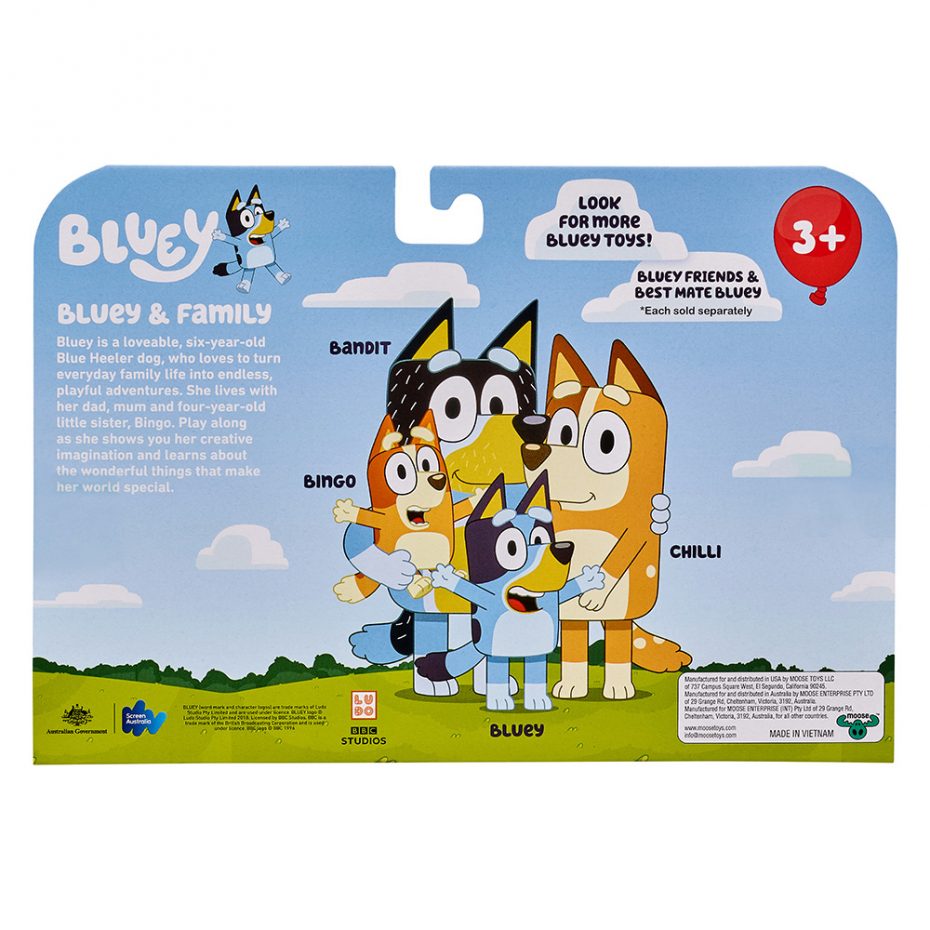 Ringo Leker - Figurer og Dyr - Bluey Figur 4pk