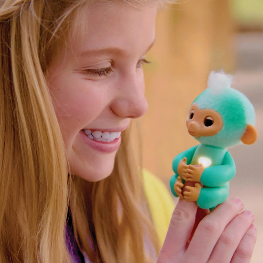 Kosedyr - Fingerlings Basic Monkey Teal Ava