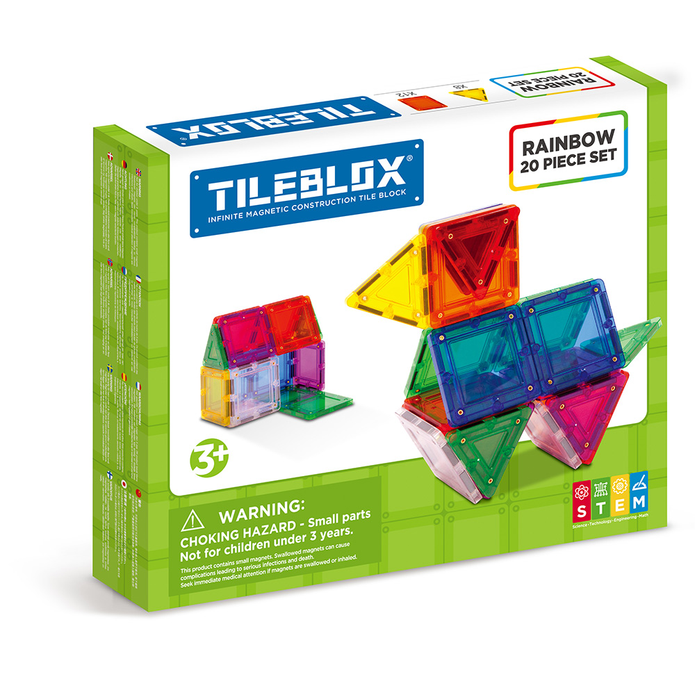 TILEBLOX RAINBOW 20 PCS SET - Ringo.no