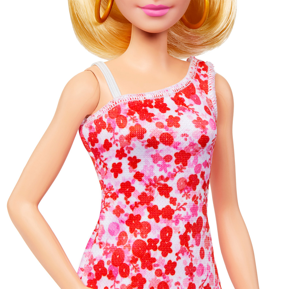 Barbie Fashionista | Barbie med rosa blomsterkjole