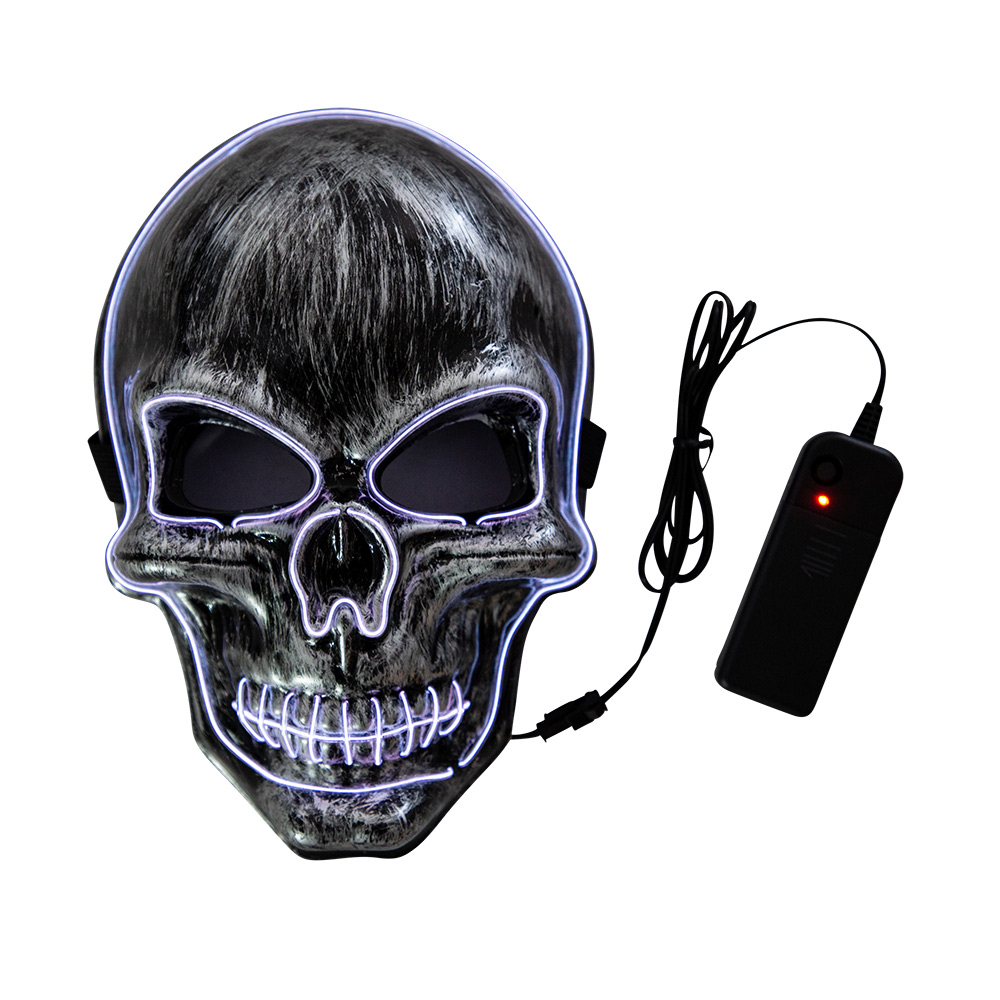 LED MASK SCULL WHITE. - Ringo.no