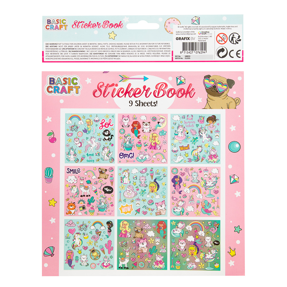 STICKERS BOK M/OVER 200 MERKER - Ringo.no