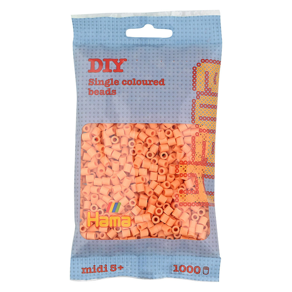 HAMA MIDI BEADS 1000 PCS LIGHT APRICOT - Ringo.no