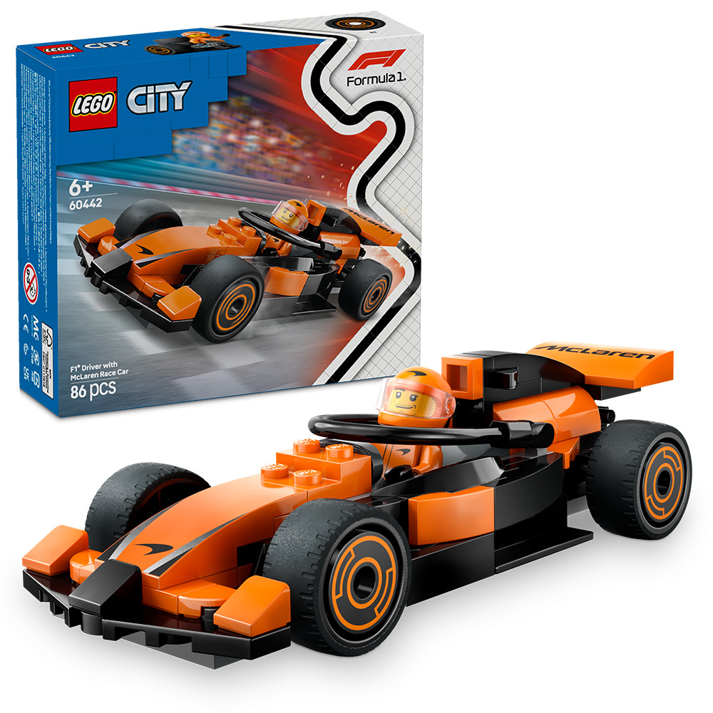LEGO 60442 F1®-fører med McLaren-racerbil