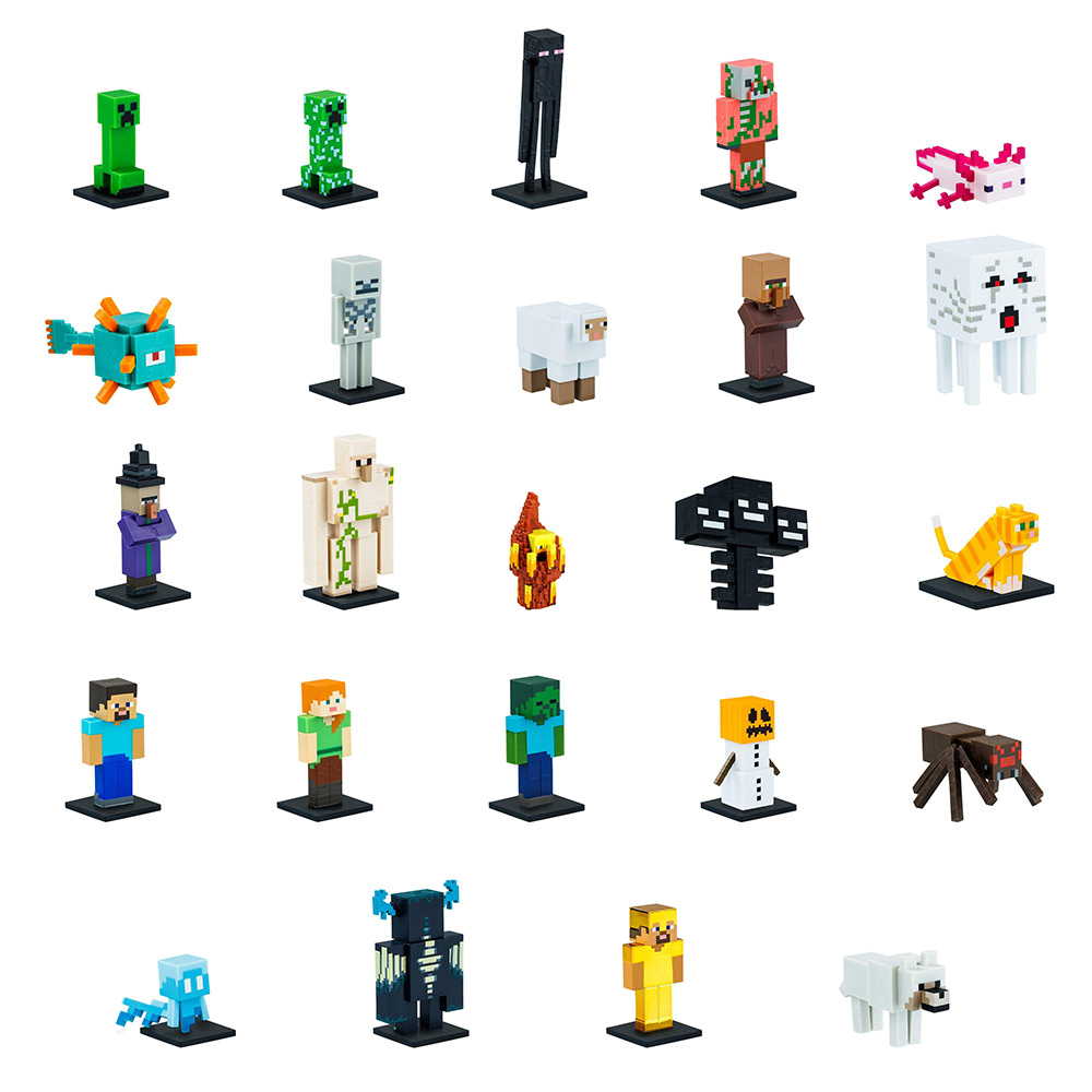 MINECRAFT 3D FIGURE 1 PC FOILBAG 24 PCS. - Ringo.no