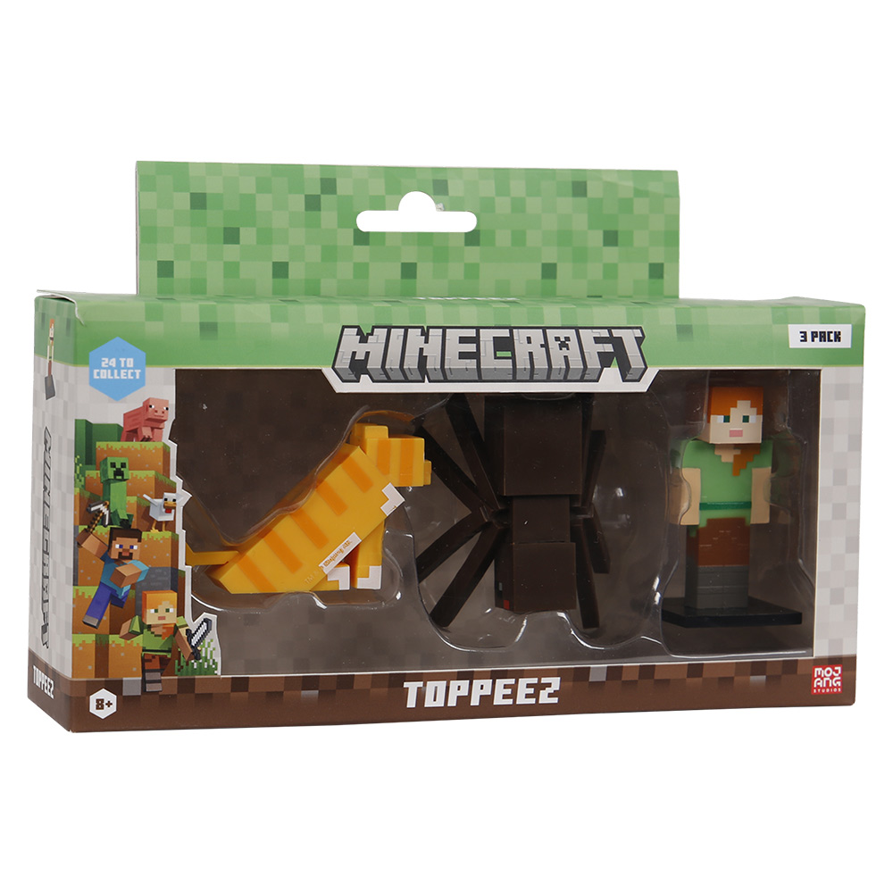 MINECRAFT 3D TOPPEEZ 3 PACK. - Ringo.no