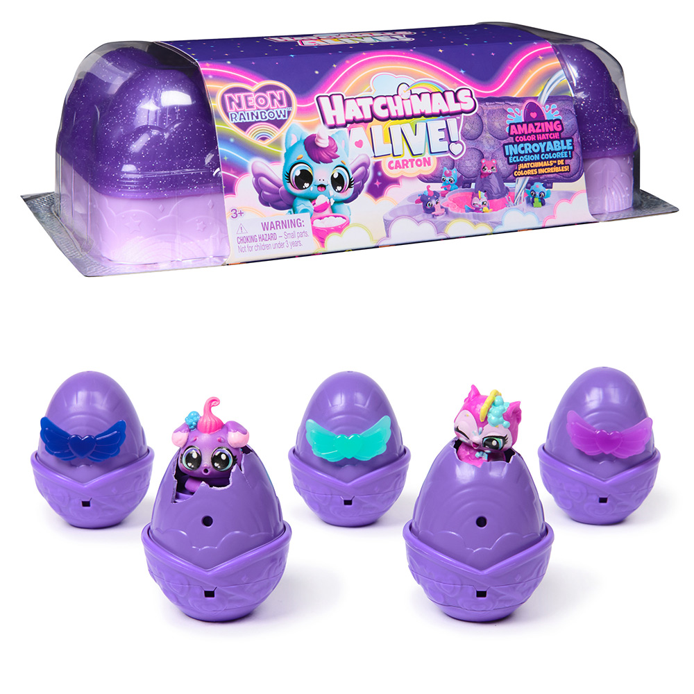 HATCHIMALS ALIVE NEON RAINBOW CARTON. - Ringo.no