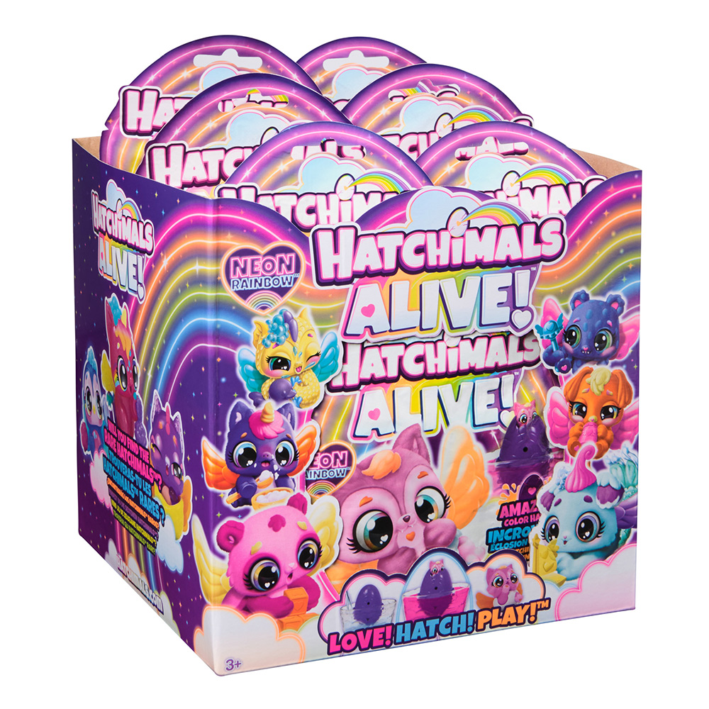 HATCHIMALS ALIVE NEON RAINBOW 1 PACK ASS - Ringo.no