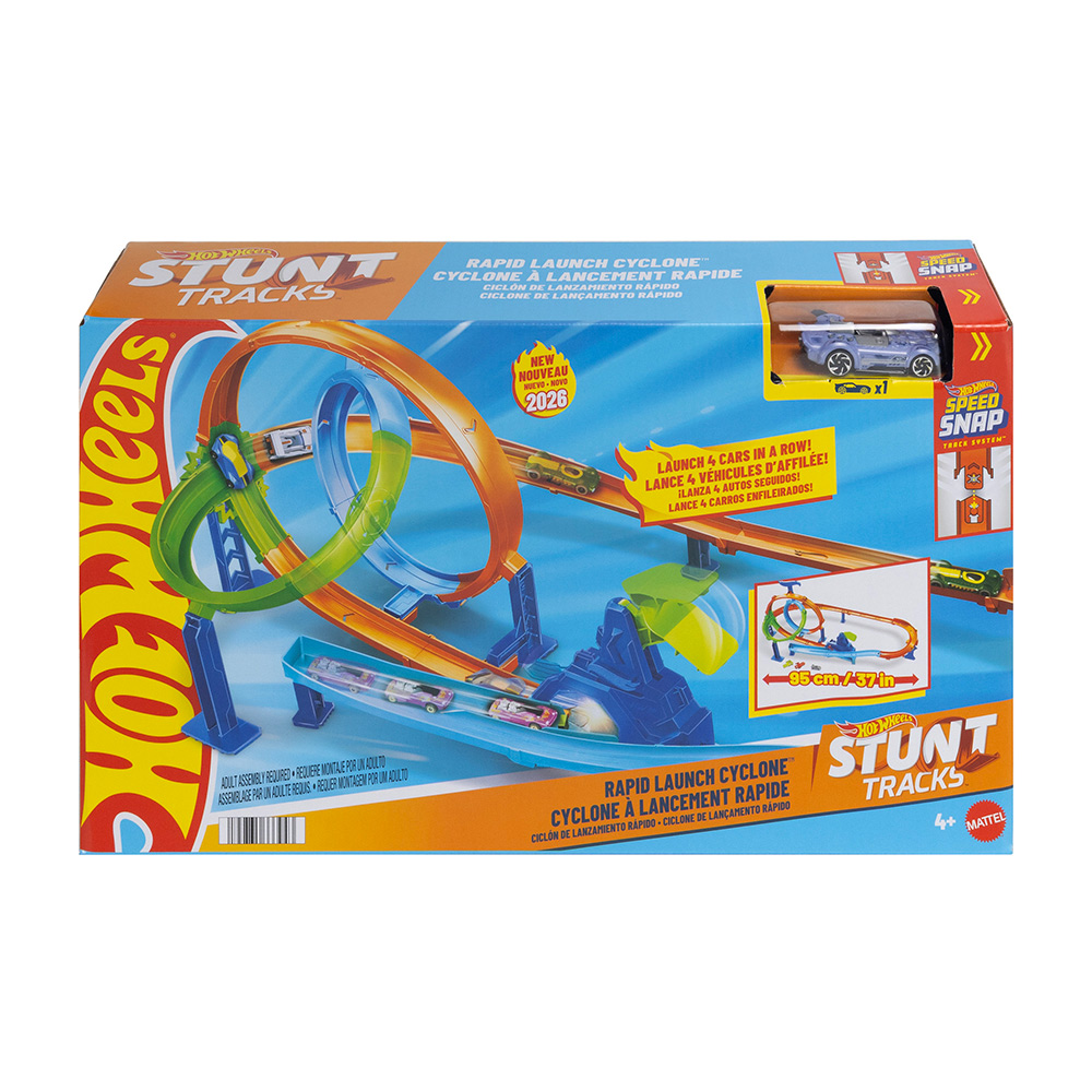 HOT WHEELS STUNT TRACKS DOUBLE LOOP SMAS - Ringo.no